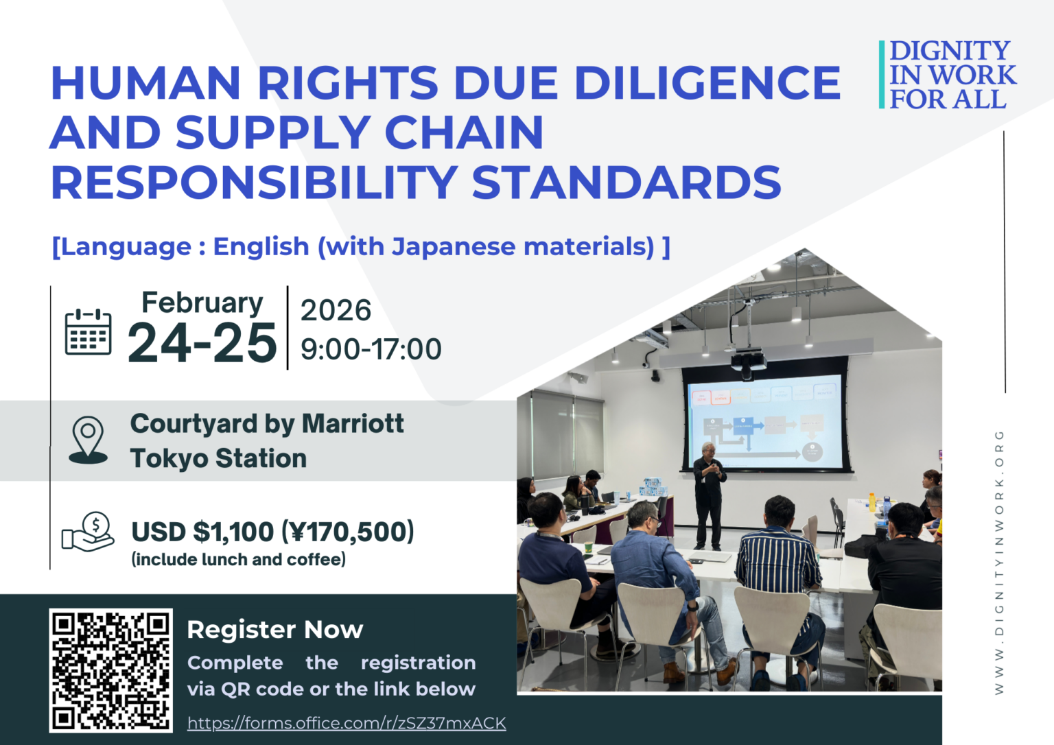 Japan training: Upholding Human Rights - Dignity in Work for All
